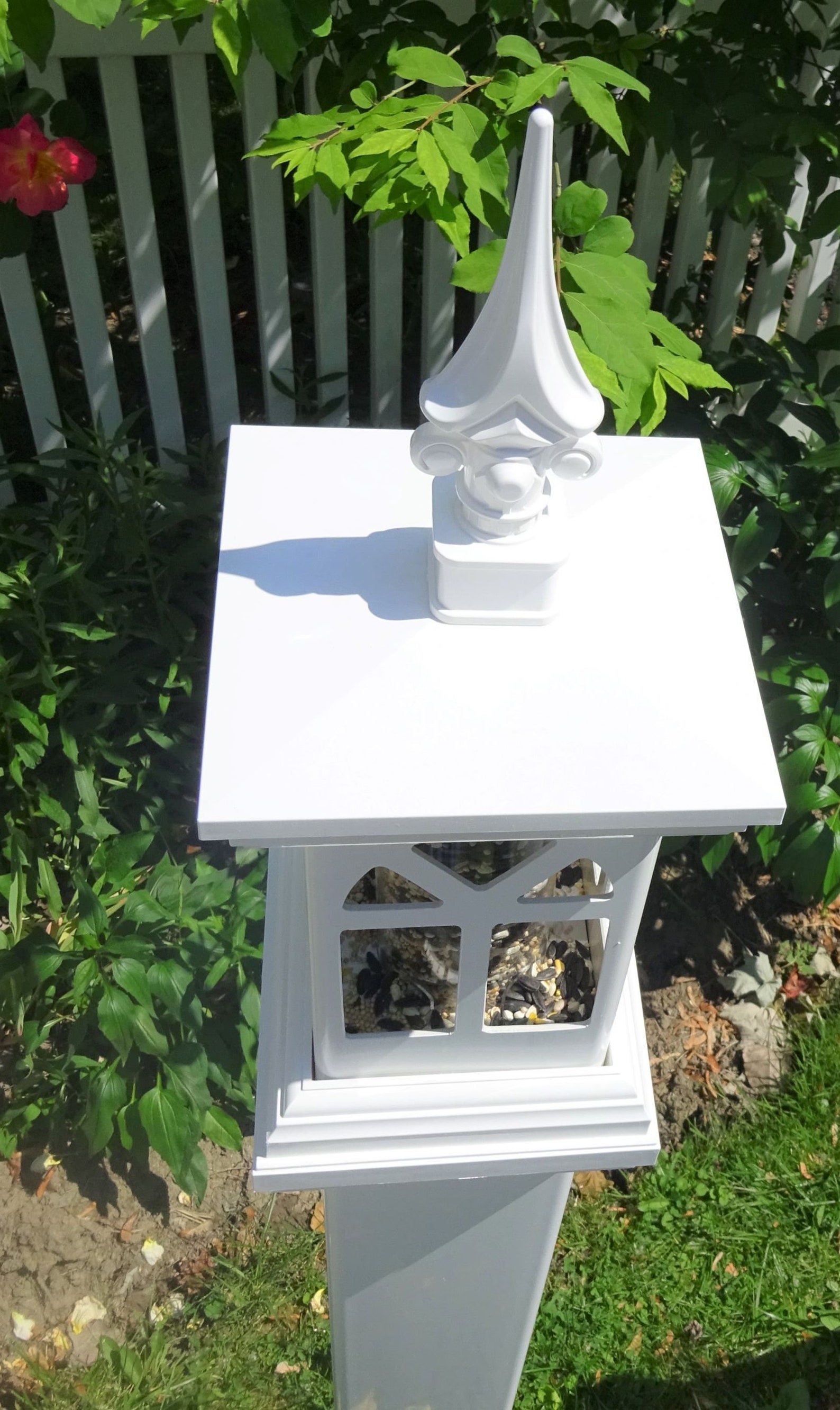 Bird Feeder for a 5 Inch Fence Post. Professional Grade White - Etsy