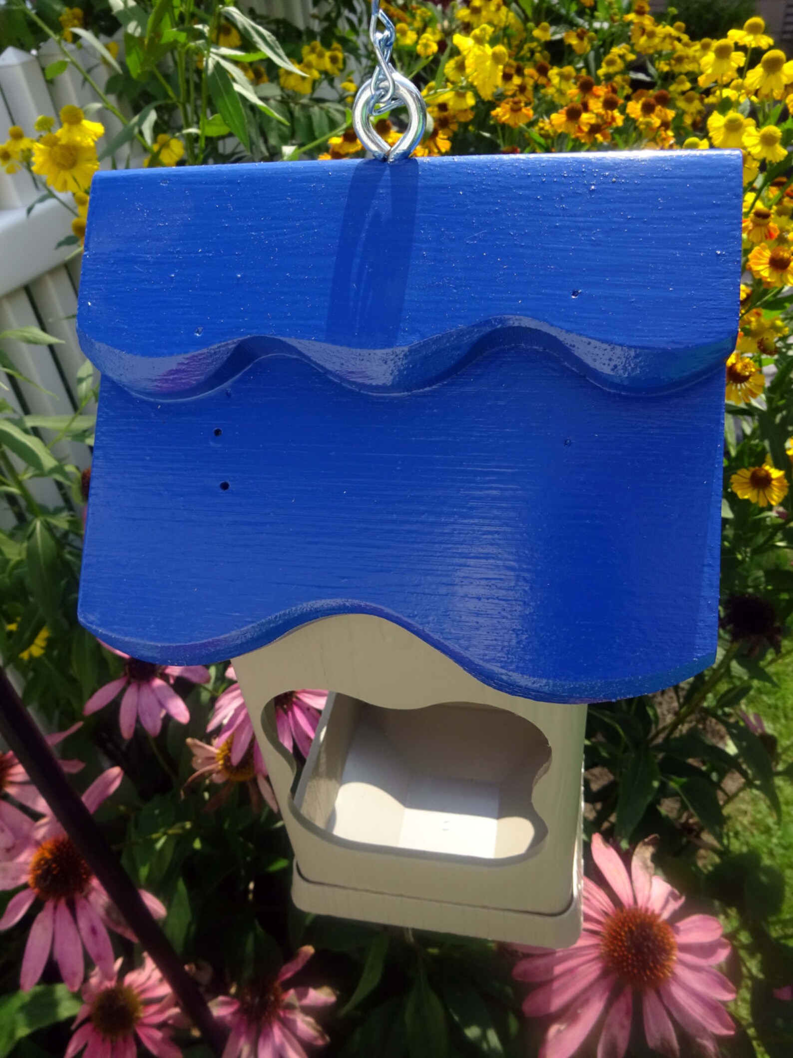 Outdoor Hanging PVC Bird Feeder Unique Modern Tray Feeder - Etsy