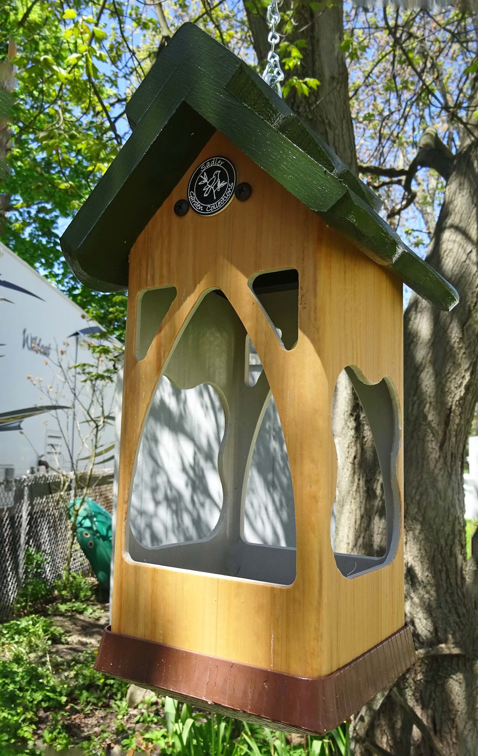 Hanging Birdfeeder Tri Color Feeder PVC Bird Feeder - Etsy