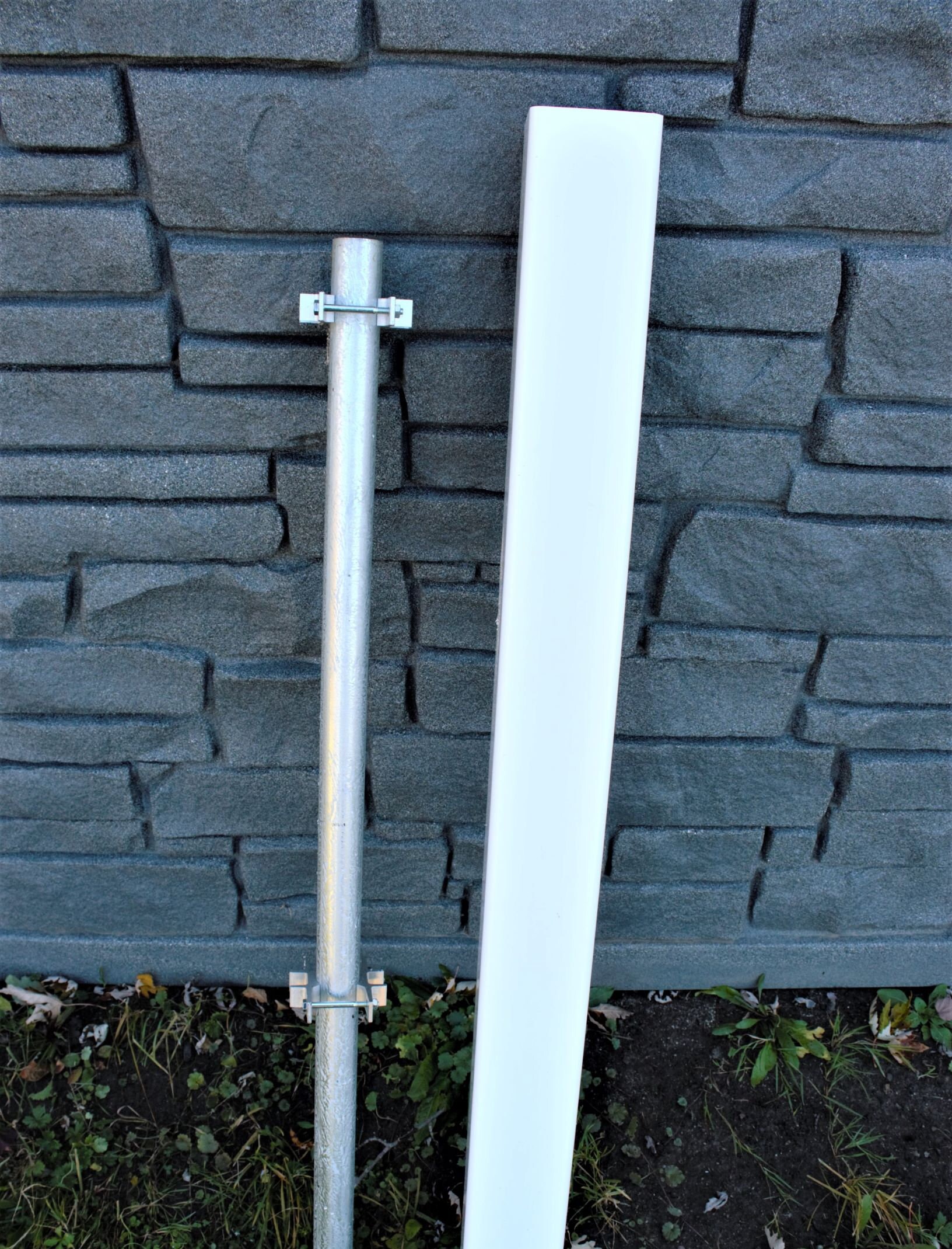 4x4 white PVC post & pipe PVC fence post steel pipe | Etsy