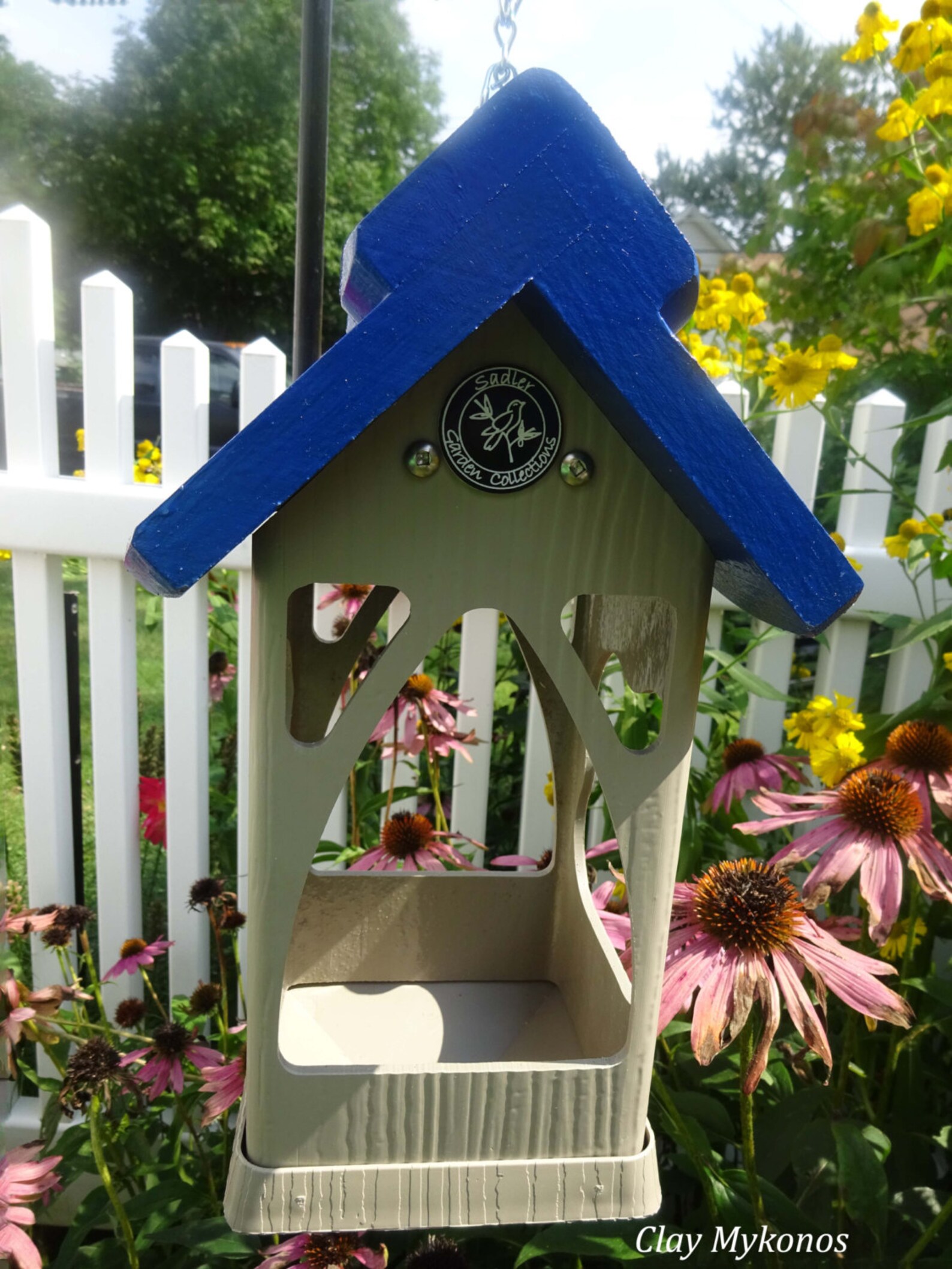 Outdoor Hanging PVC Bird Feeder Unique Modern Tray Feeder - Etsy