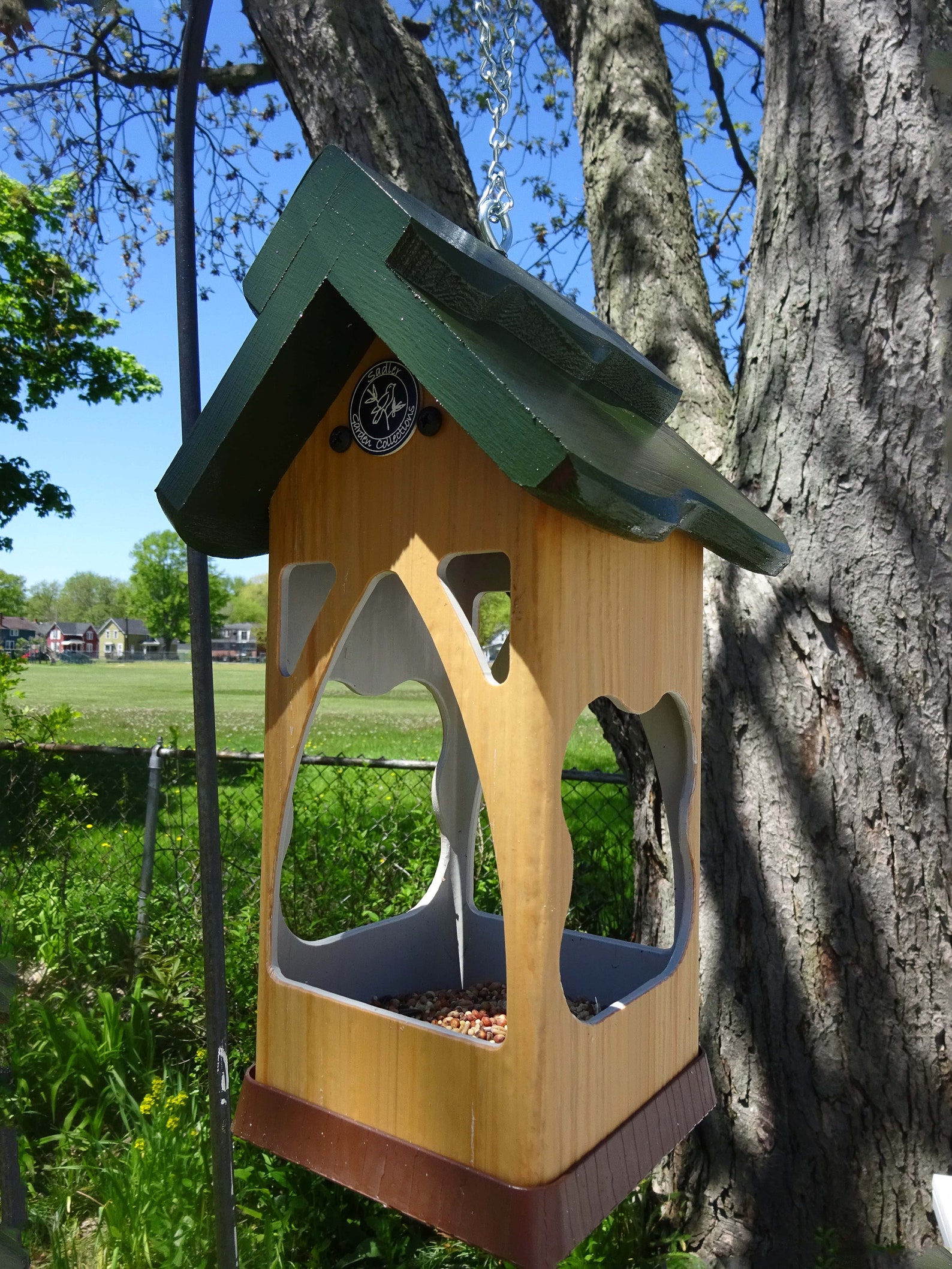 Hanging Birdfeeder Tri Color Feeder PVC Bird Feeder - Etsy