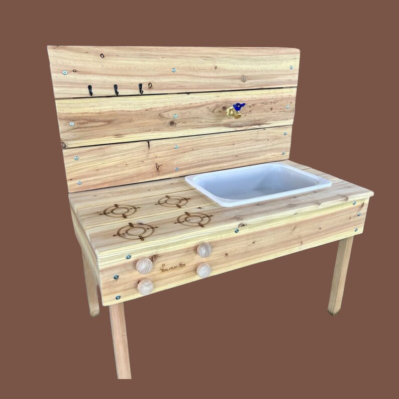 Mud Kitchen, Water Sand Table, Sensory Table, Ikea Flisat, Ikea Trofast ...