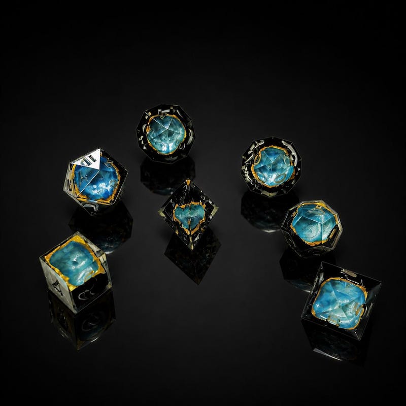 Dnd Dice Set Tide - Etsy