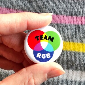 Team RGB Team CMYK Graphic Designer Button Set | Ux Designer Gift UI ...