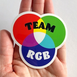 Team RGB Team CMYK Graphic Designer Sticker Set | Ux Designer Gift UI ...
