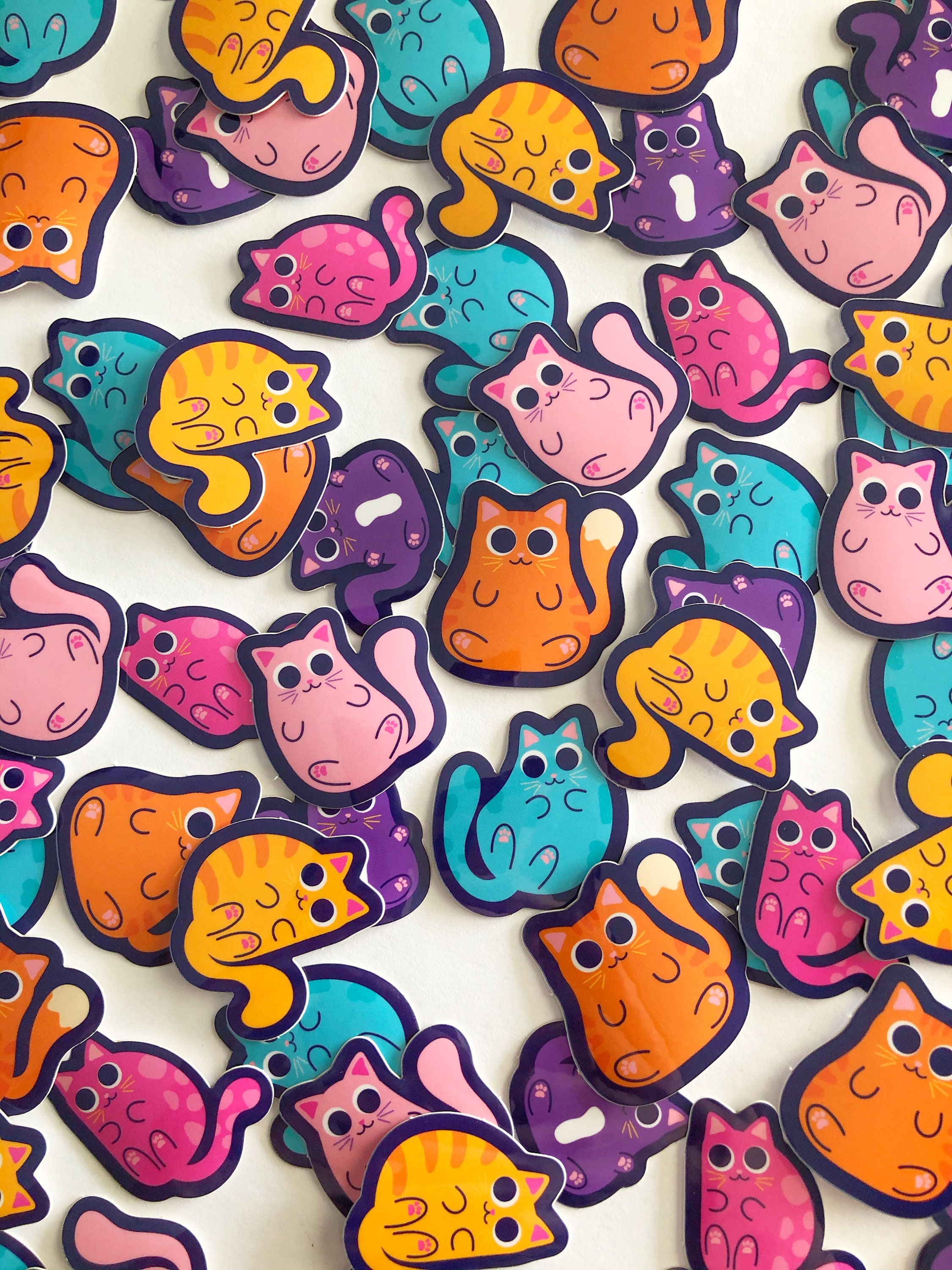 Chonk Cat Sticker Pack Bundle Fat Chonk Cat Chunky Kitty | Etsy
