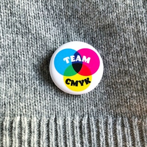 Team RGB Team CMYK Graphic Designer Button Set | Ux Designer Gift UI ...