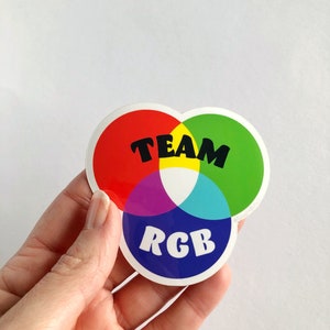 Team RGB Team CMYK Graphic Designer Sticker Set | Ux Designer Gift UI ...