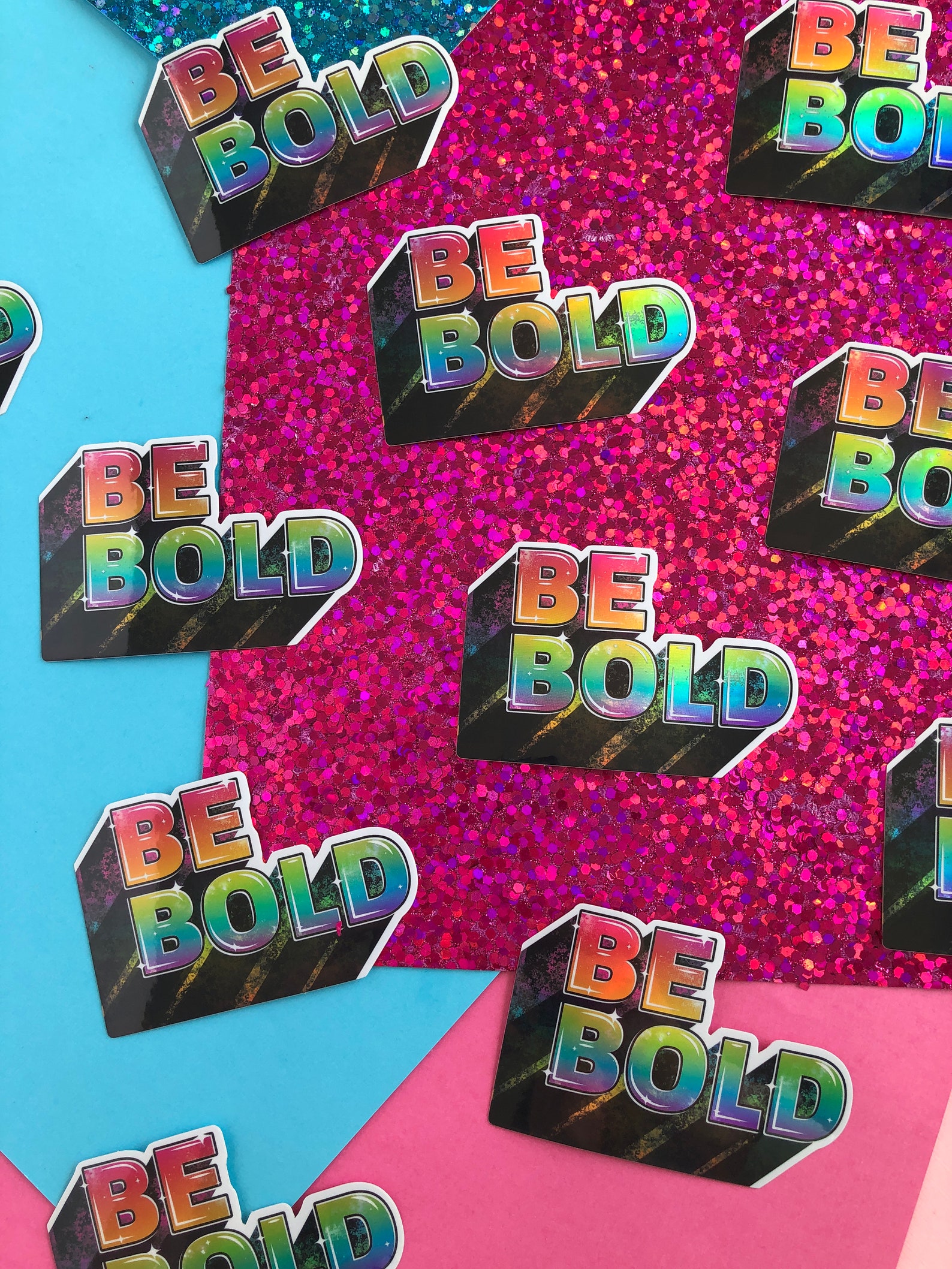 Be Bold Holographic Sticker Rainbow Pride Sticker Pride | Etsy