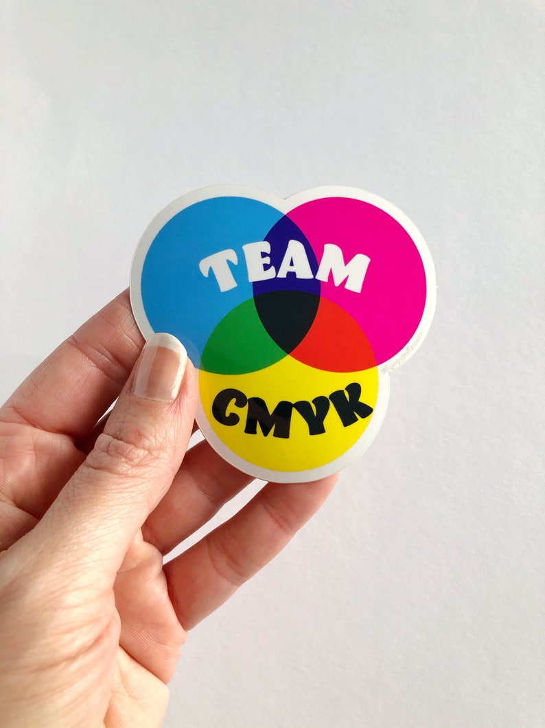 Team RGB Team CMYK Graphic Designer Sticker Set Ux Designer | Etsy