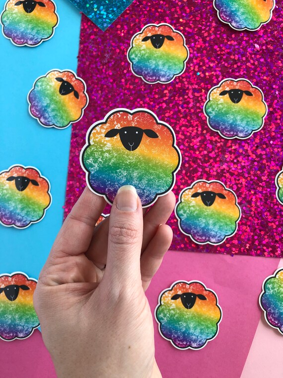 Rainbow Sheep Sticker LGBTQ Pride Sticker Gay Pride Month - Etsy
