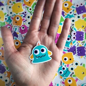 Cute Monster Mini Stickers Set of 6 | Pack of Monster Vinyl Decals ...
