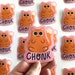 Chonk Cat Sticker | Cute Fat Orange Cat Waterproof Decal | Crazy Cat ...