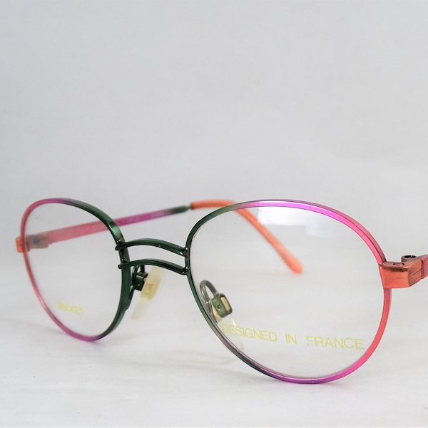 Green Round Frame Glasses - Etsy