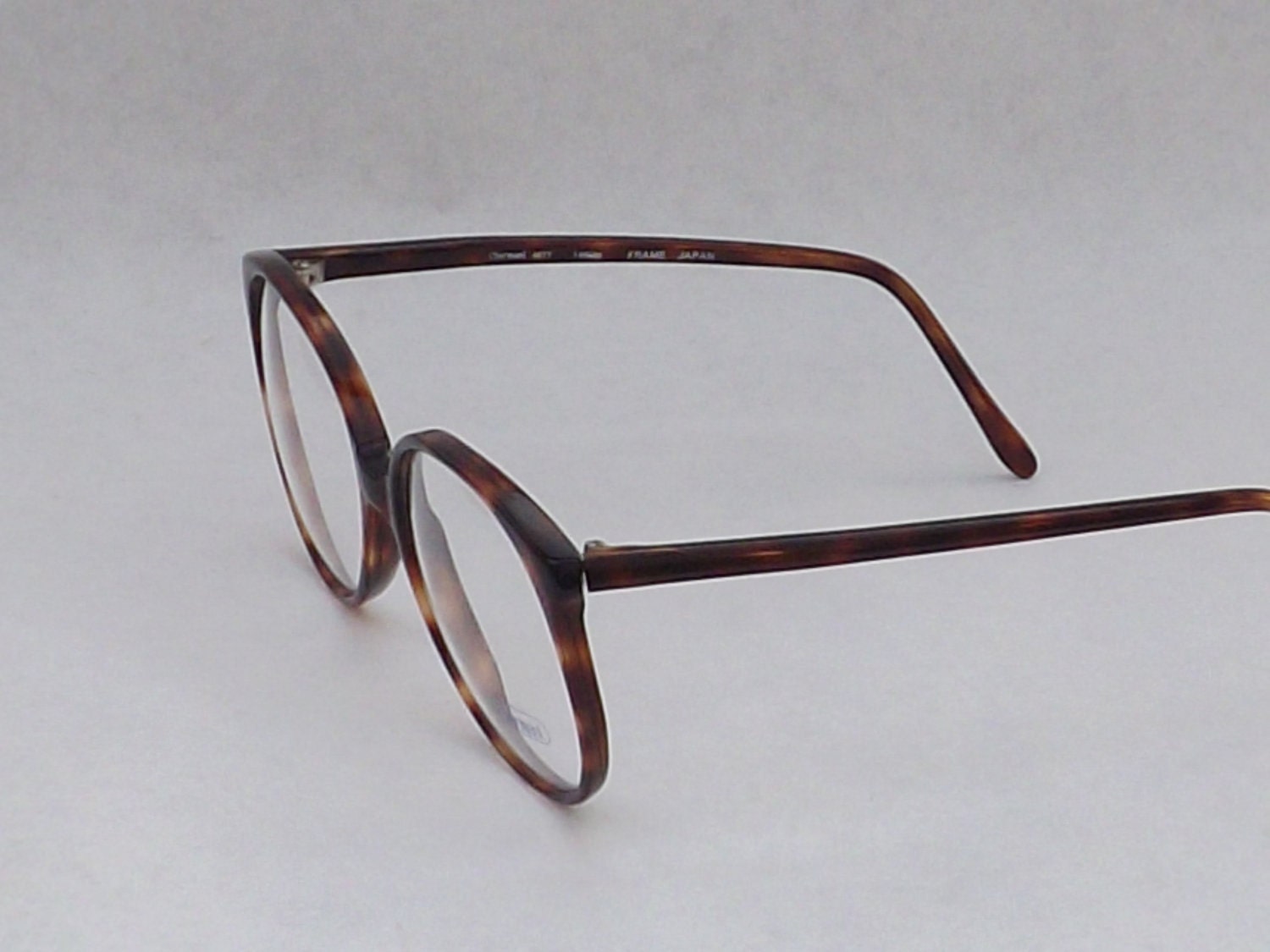 Big Preppy Tortoise Shell Eyeglasses Vintage Eyewear Etsy