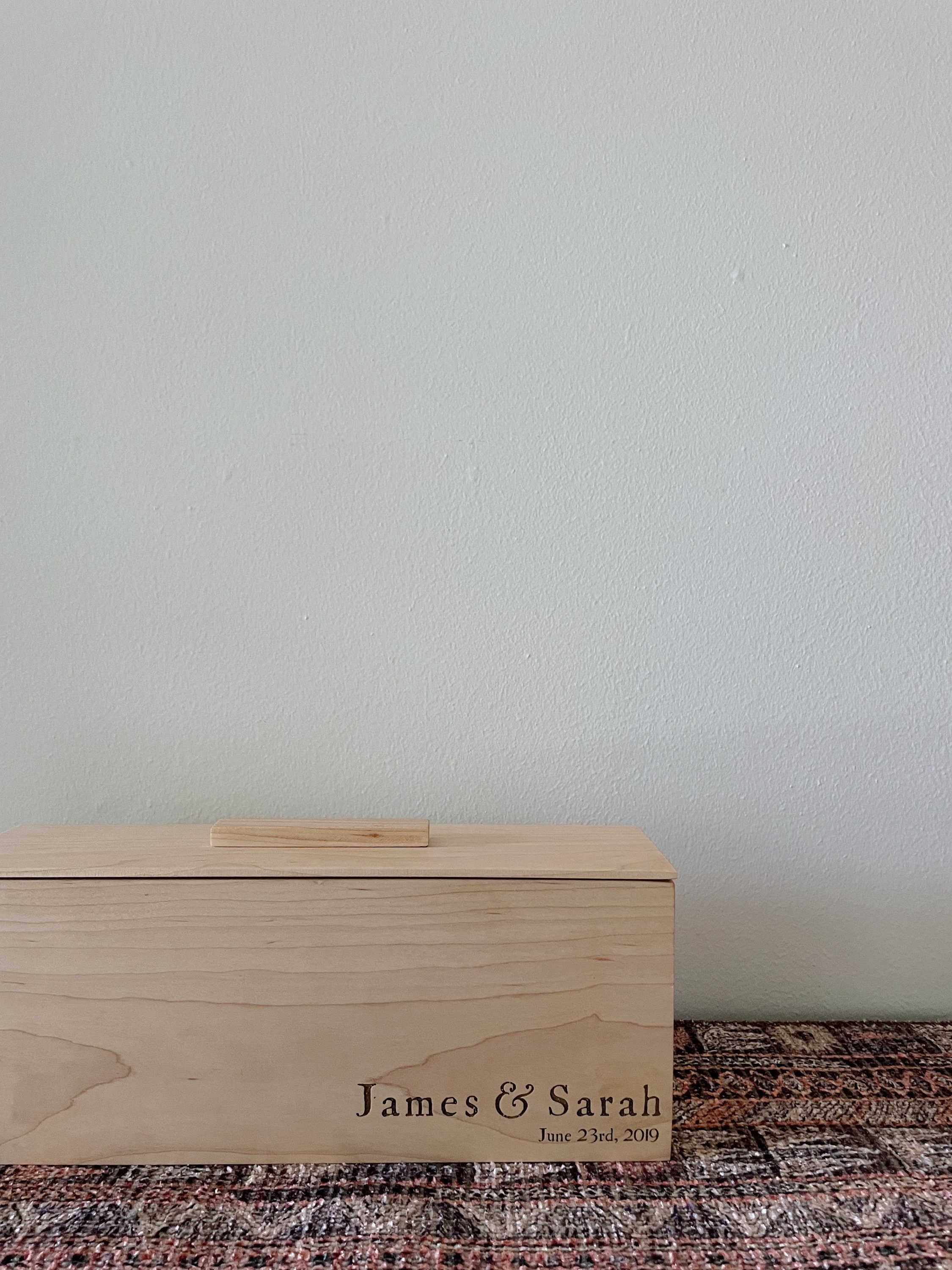 Engraved Wedding Photo Box, Personalized Wedding Gift, Wooden Keepsake ...