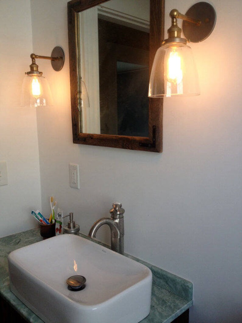 Wood Mirror Rustic Wall Mirror Wall Mirror Vanity Mirror | Etsy