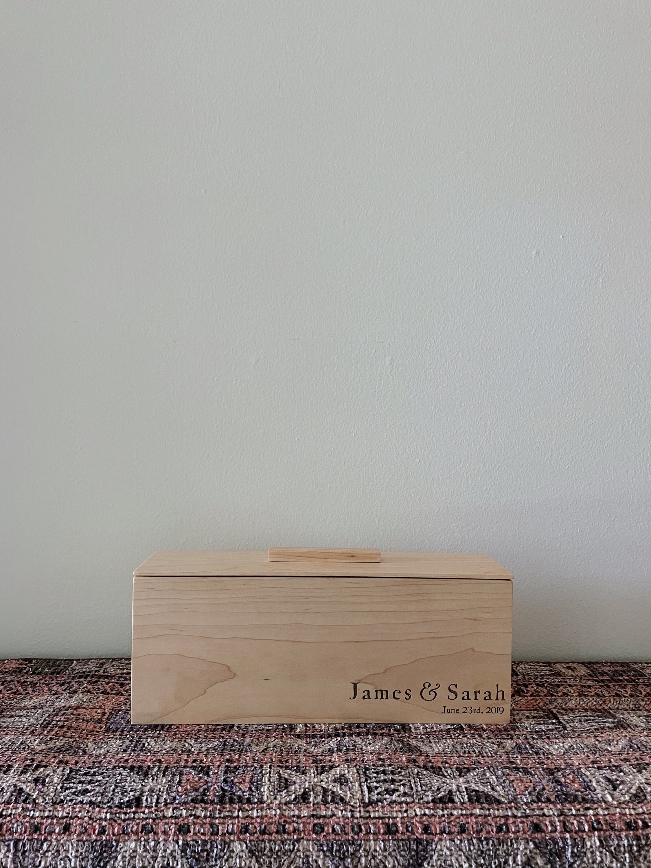 Engraved Wedding Photo Box, Personalized Wedding Gift, Wooden Keepsake ...