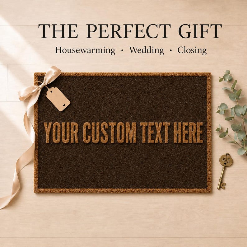 Personalized Family Name Doormat, 3D Carved Relief Welcome Mat, Custom ...