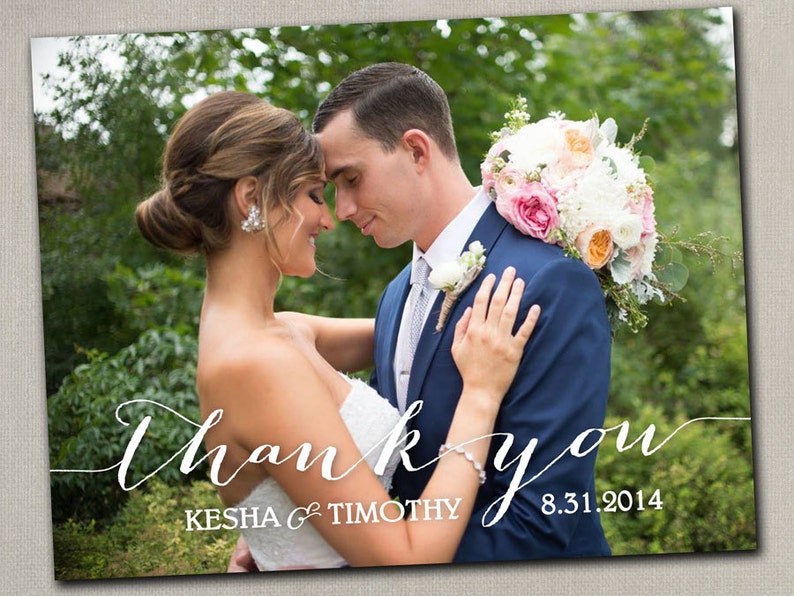 Wedding Thank You Yous Note Notes Photo Magnet Magnets - Etsy