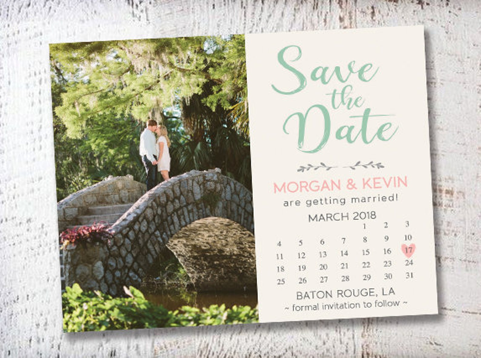 Modern Wedding Save the Dates Reception Photo Post Cards | Etsy