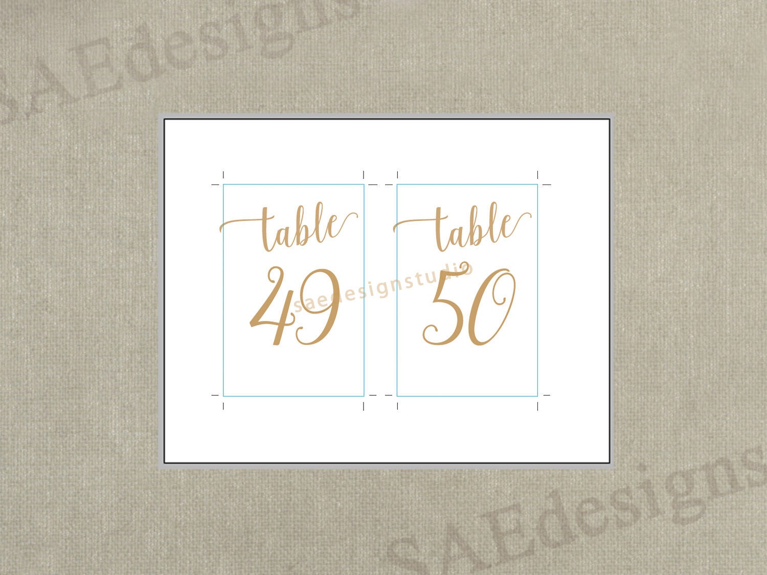 Paper & Party Supplies Paper Invitations Golden tone Ink 2 per page 4x6 ...