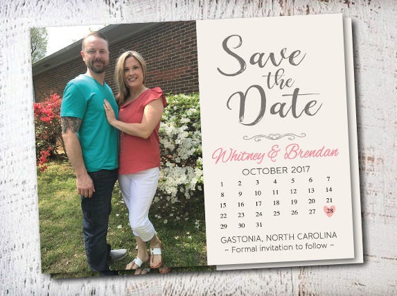 Modern Wedding Save The Dates Reception photo Post Cards | Etsy