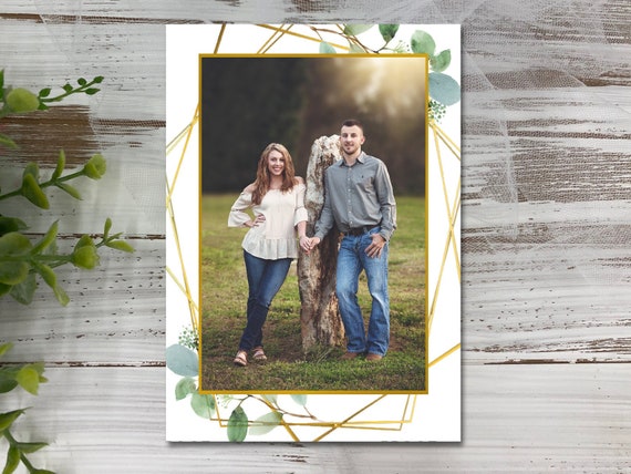 Wedding Save the Date Frame Photo Cards Magnets We Eloped | Etsy