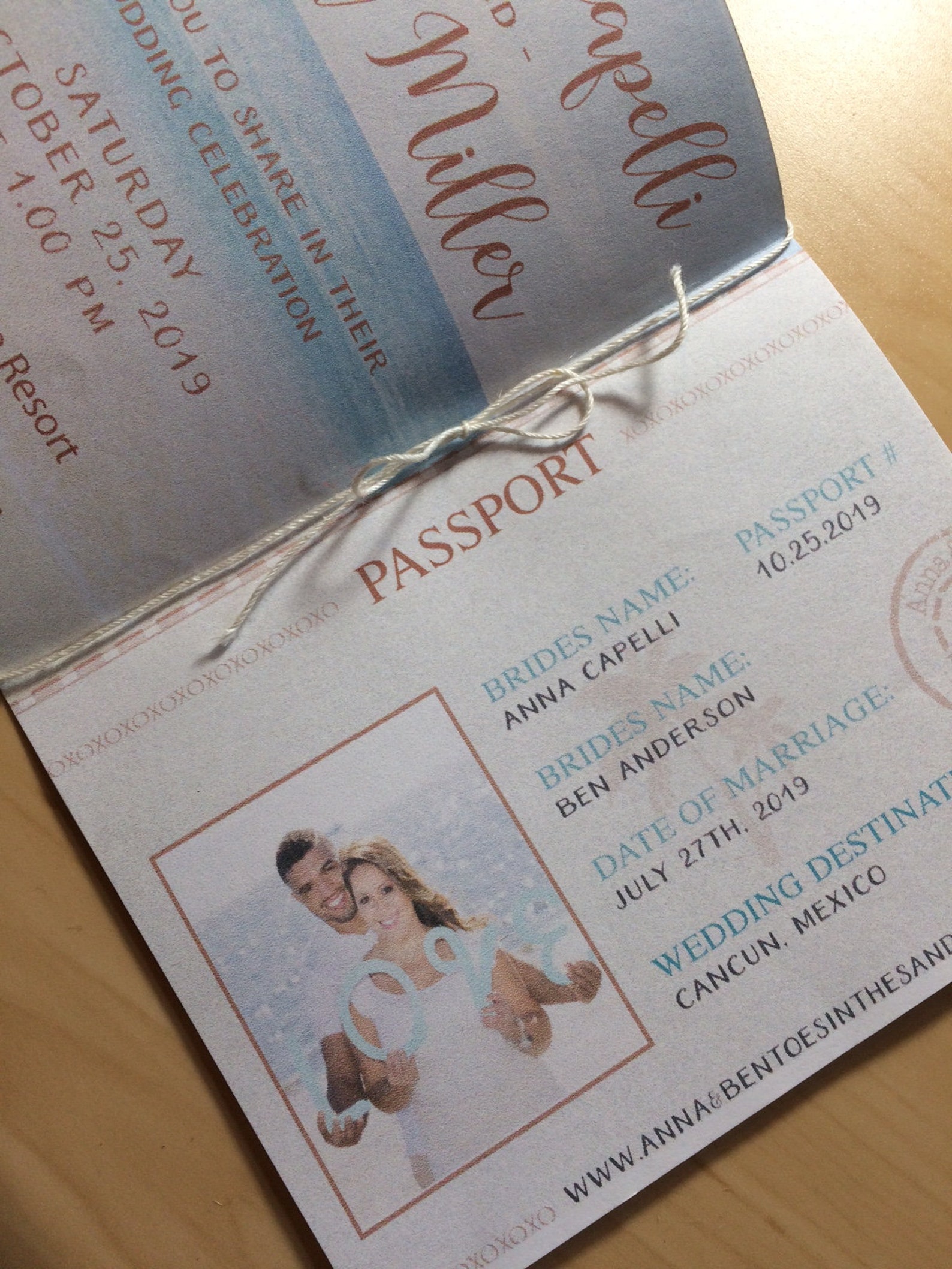 Passport Wedding Invitations Passport boarding pass style | Etsy