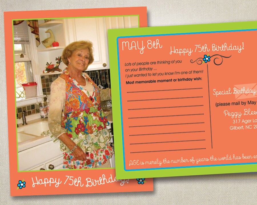 Birthday by Mail Surprise Birthday Cards 50th 60th 70th 75 80 - Etsy