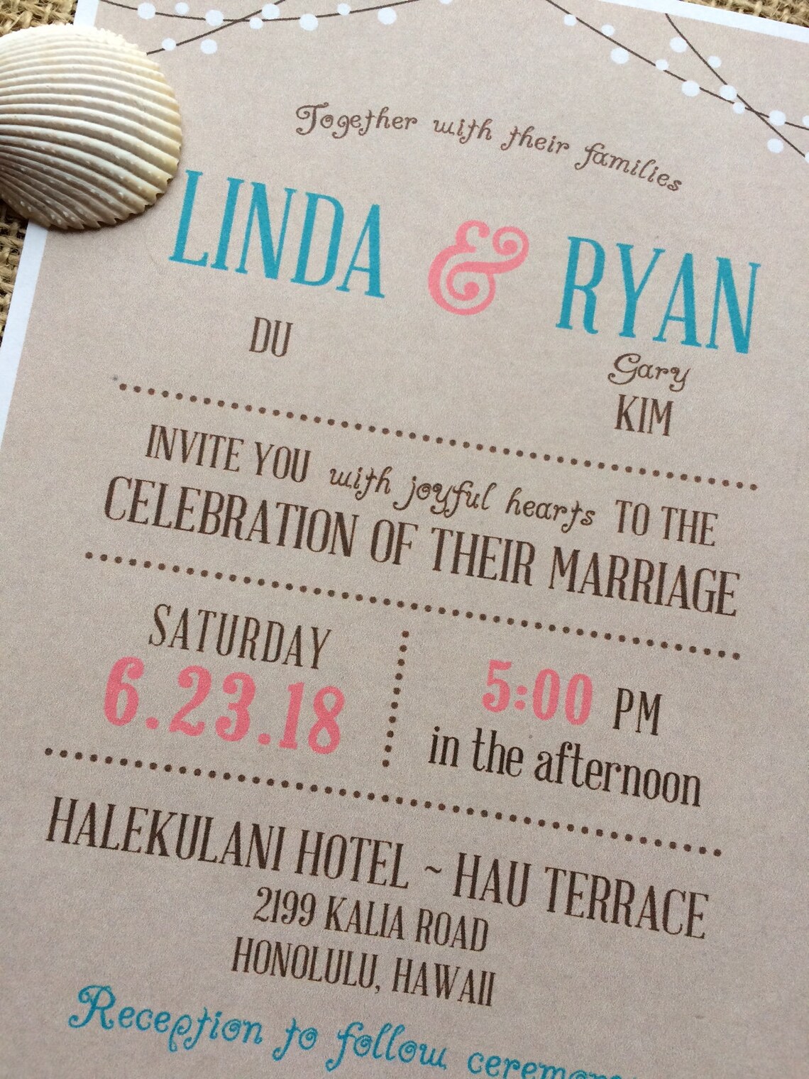 Rustic Mint Wedding Invitations Invites Burlap Burgundy Navy | Etsy
