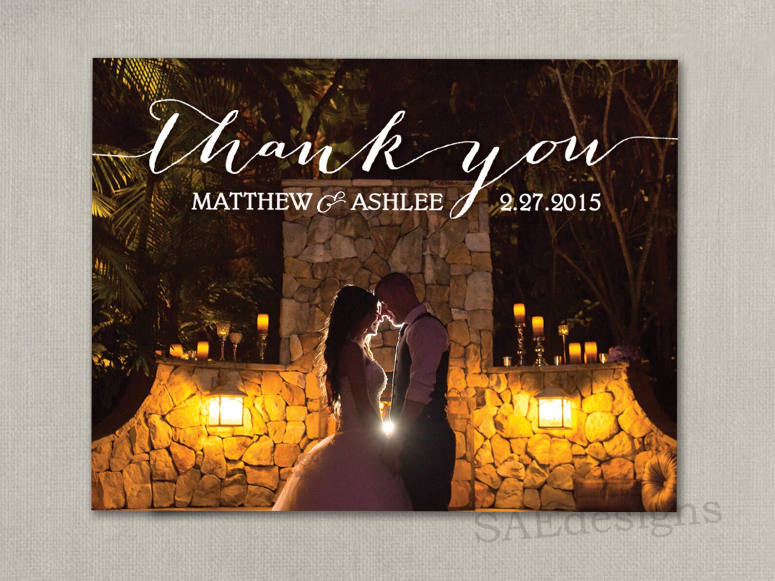 Wedding Thank You Yous Note Notes Photo Magnet Magnets - Etsy