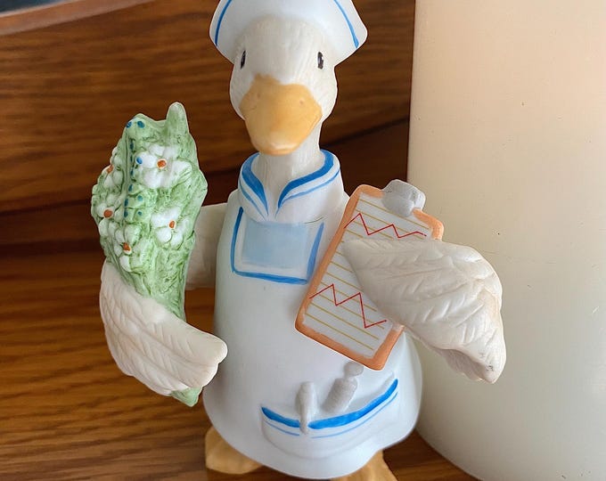 Vintage Schmid Gordon Fraser Goose Nurse 1985 Collectible Porcelain ...