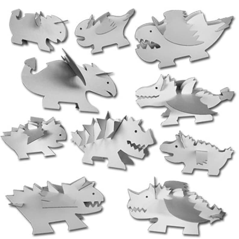 10 Cardboard Dragons Cardboard Animals Craft Kit | Etsy
