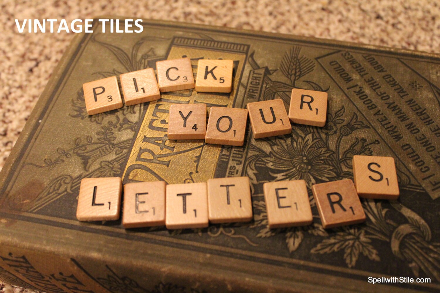 Single Scrabble Letter Tiles for Crafts - Pick Your Letters - Vintage ...