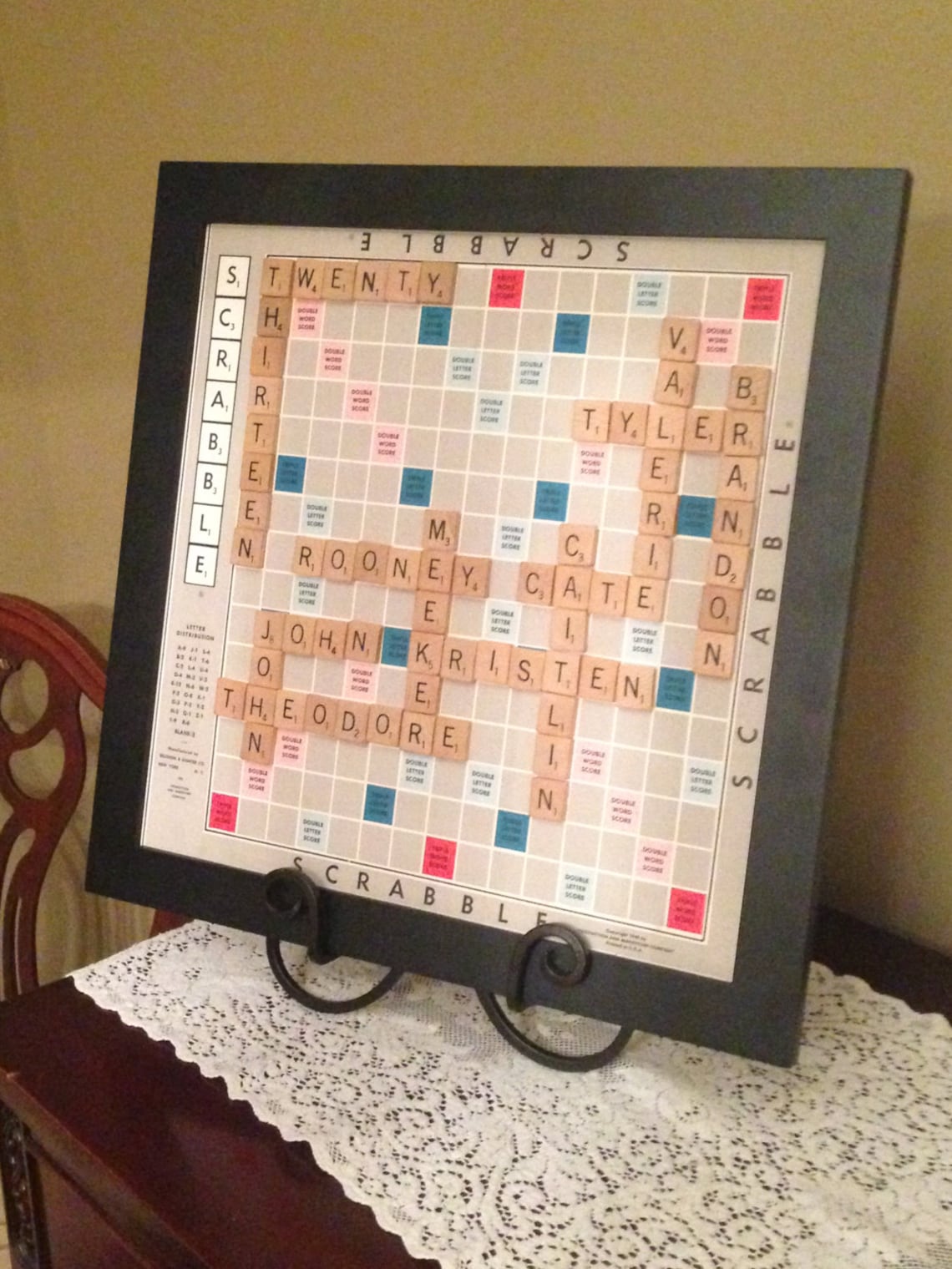 Customized Scrabble Board - Made to Order - Perfect Unique Gift for ...
