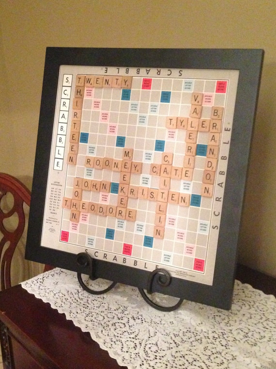 Customized Scrabble Board made to order perfect unique | Etsy
