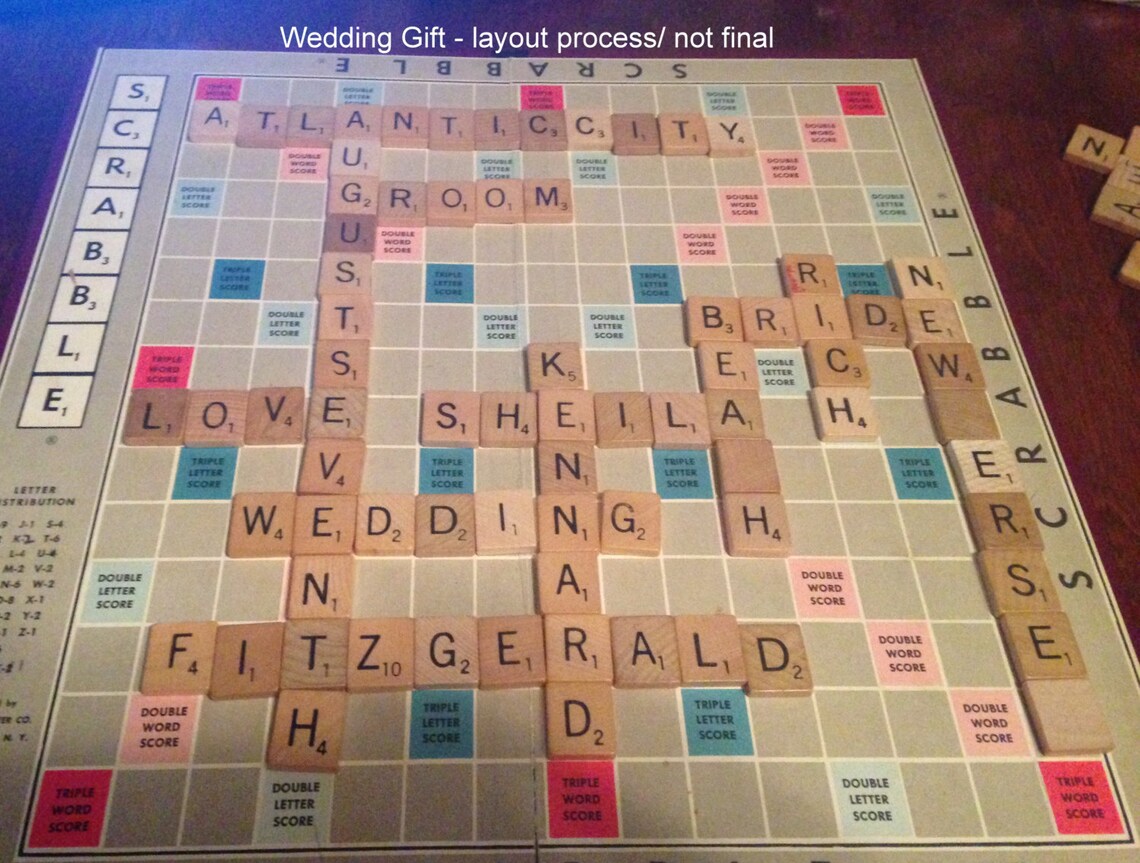 Customized Scrabble Board - Made to Order - Perfect Unique Gift for ...