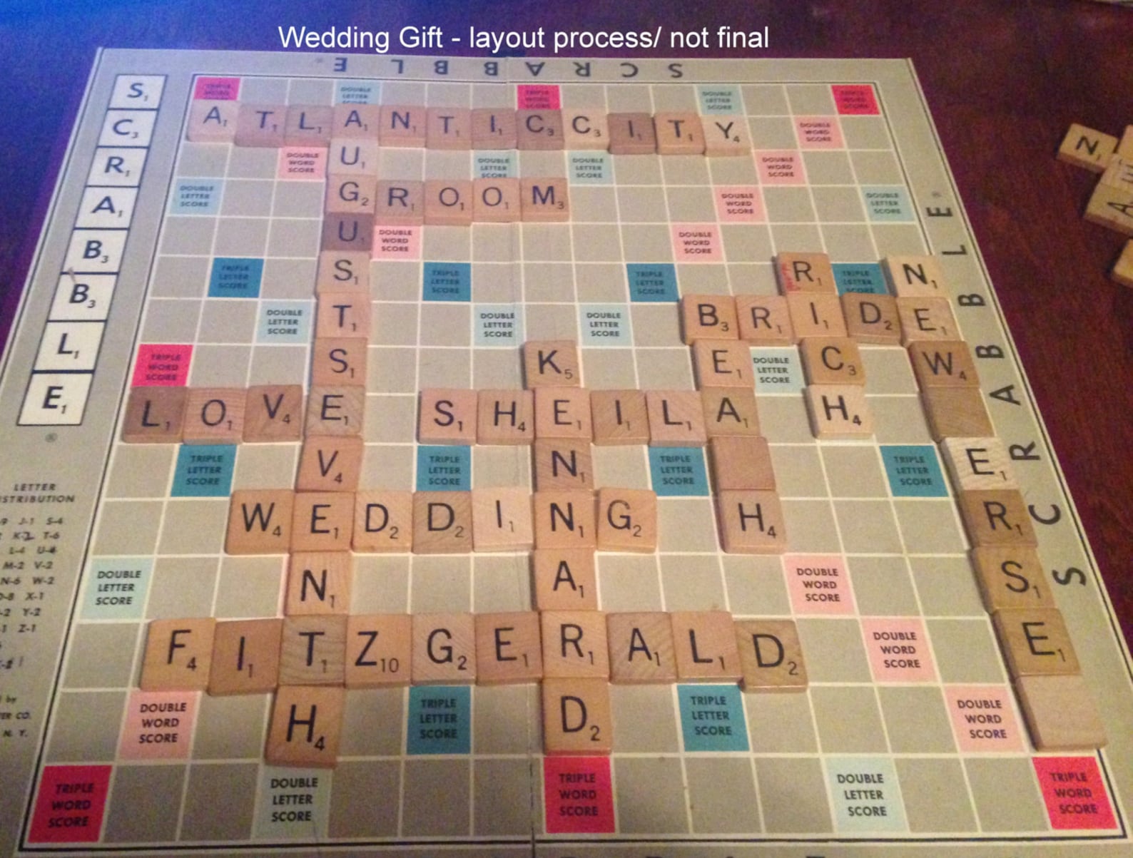 Customized Scrabble Board - Made to Order - Perfect Unique Gift for ...