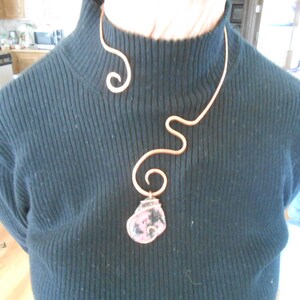 Hammered Copper Free Form Forged Collar - Etsy