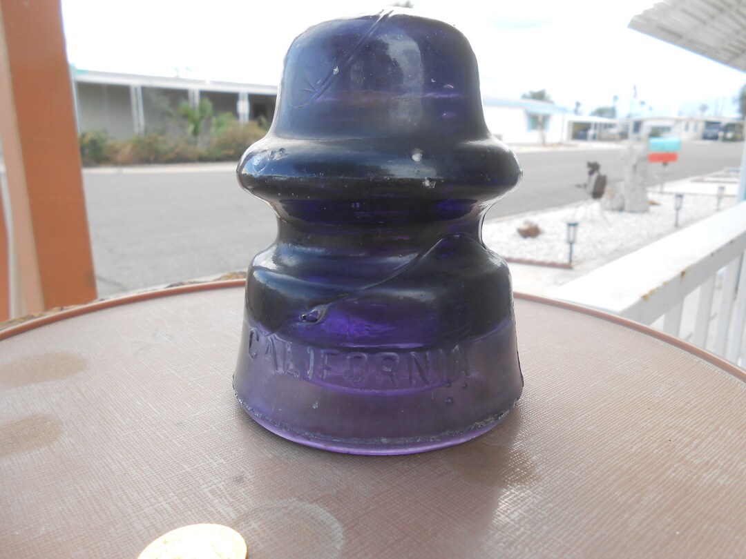 Dark Purple California Insulator - Etsy