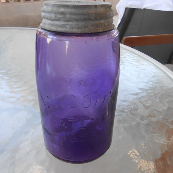 Purple Mason Jars - Etsy
