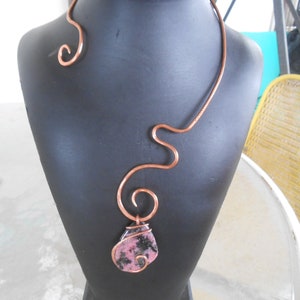 Hammered Copper Free Form Forged Collar - Etsy