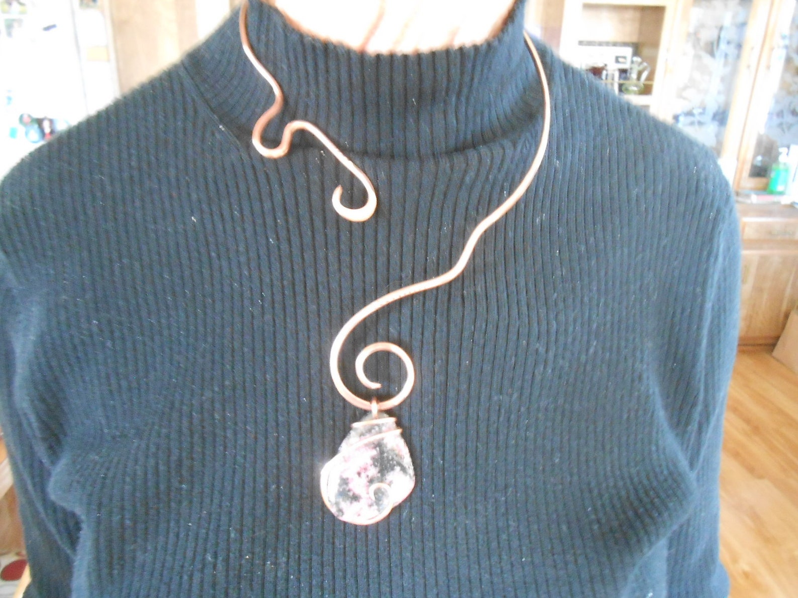 Hammered Copper Free Form Forged Collar - Etsy