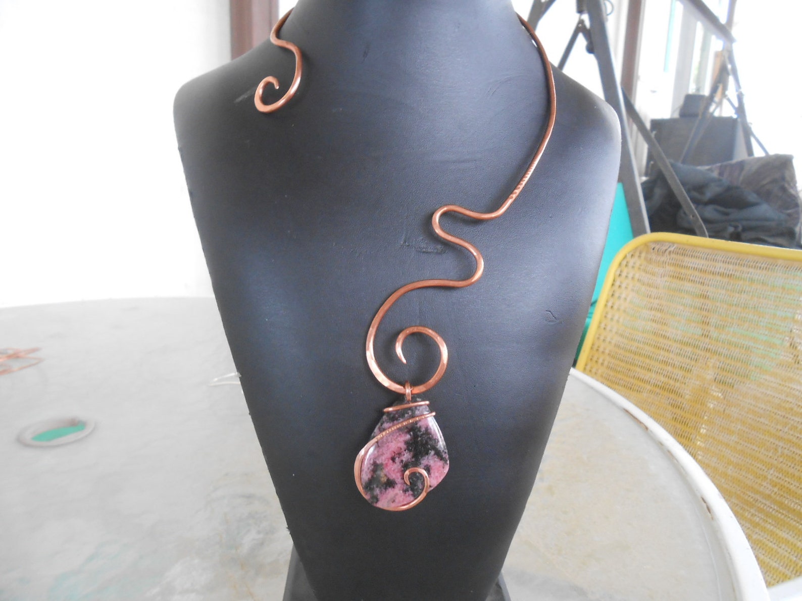 Hammered Copper Free Form Forged Collar | Etsy