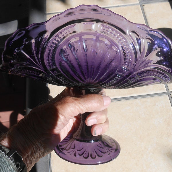 Purple Glass Bowl - Etsy