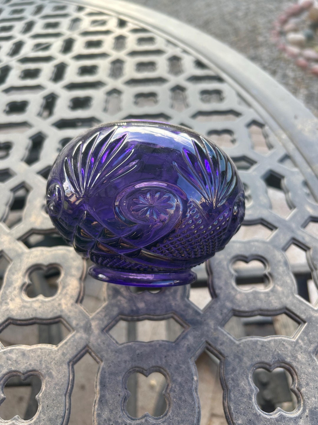 Dark Purple Vase - Etsy