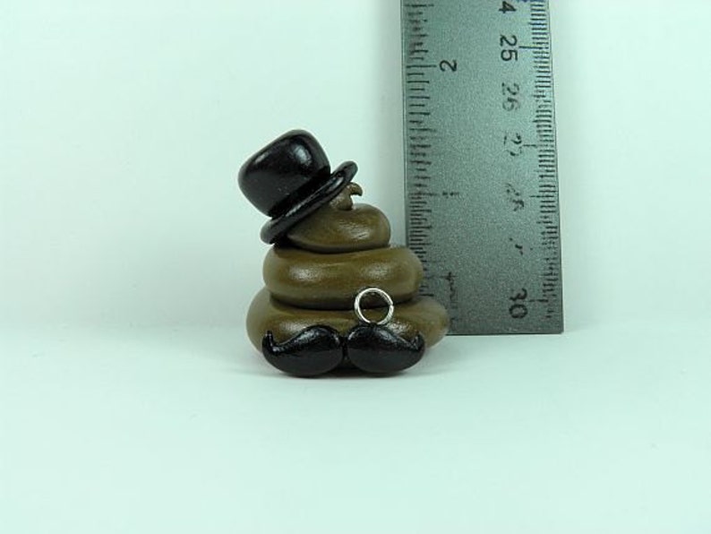 Sophisticated Poo Top Hat Monocle Mustache Poop Crap Figurine | Etsy