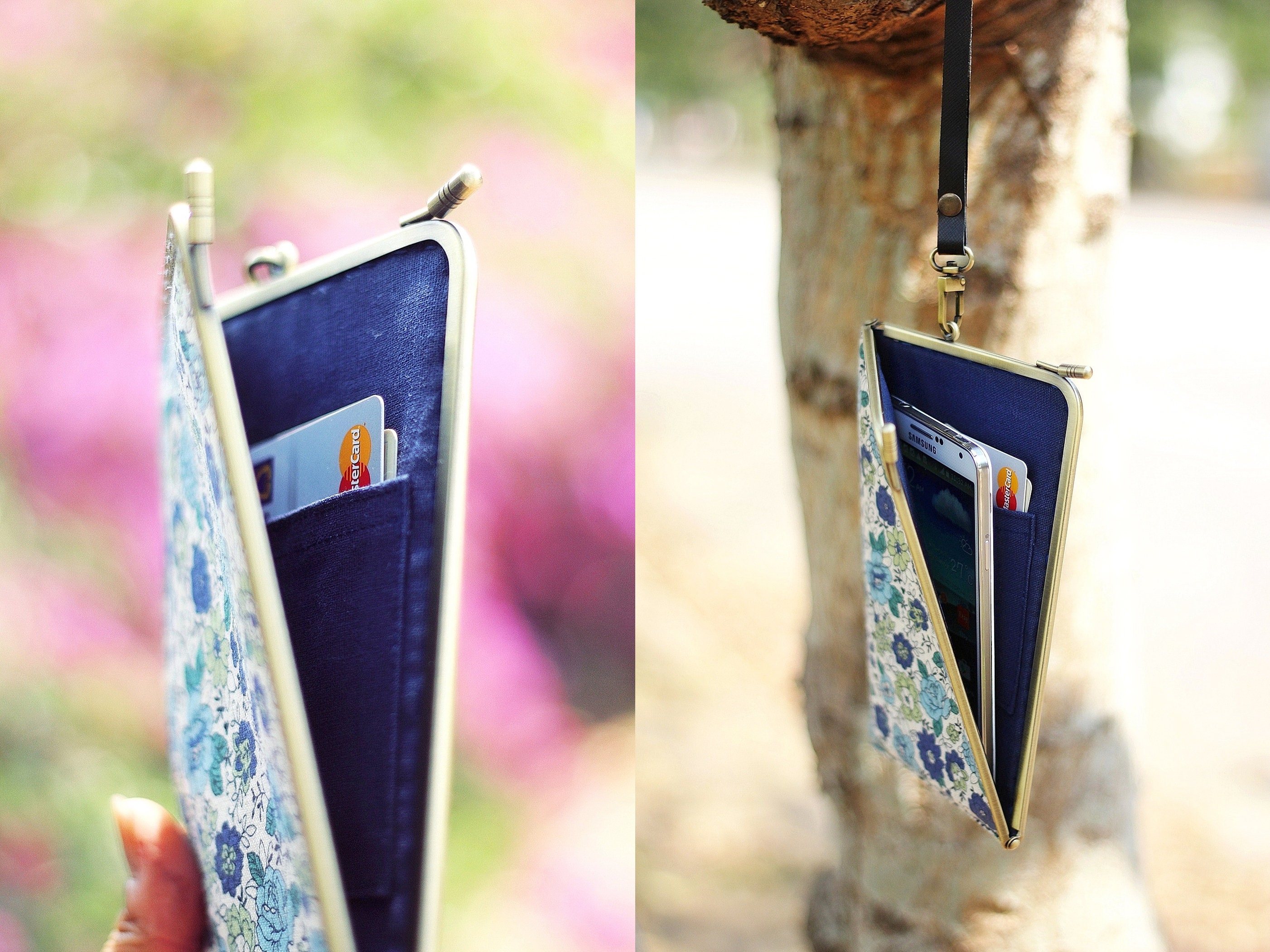 Triangle Geometric Phone Case With Leather Strap - Etsy